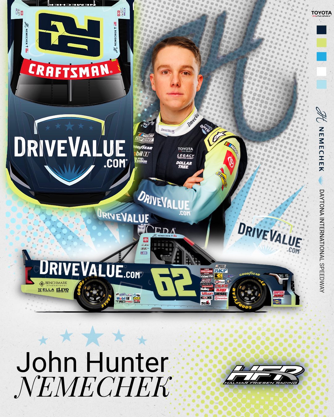 2026 #62 Halmar Friesen Racing Paint Schemes - Jayski's NASCAR Silly ...