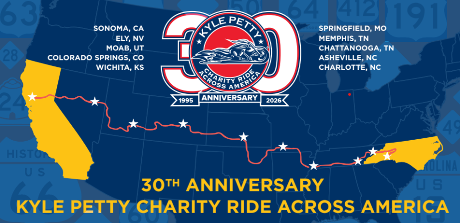 Kyle Petty Charity Ride Across America announces 30th anniversary route ...