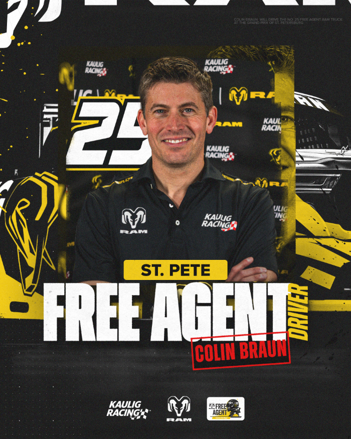 Colin Braun joins Ram’s free agent program with Kaulig Racing at St ...