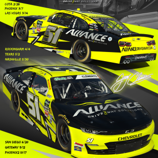 2026 #51 Jeremy Clements Racing O'Reilly Auto Parts Series Paint ...