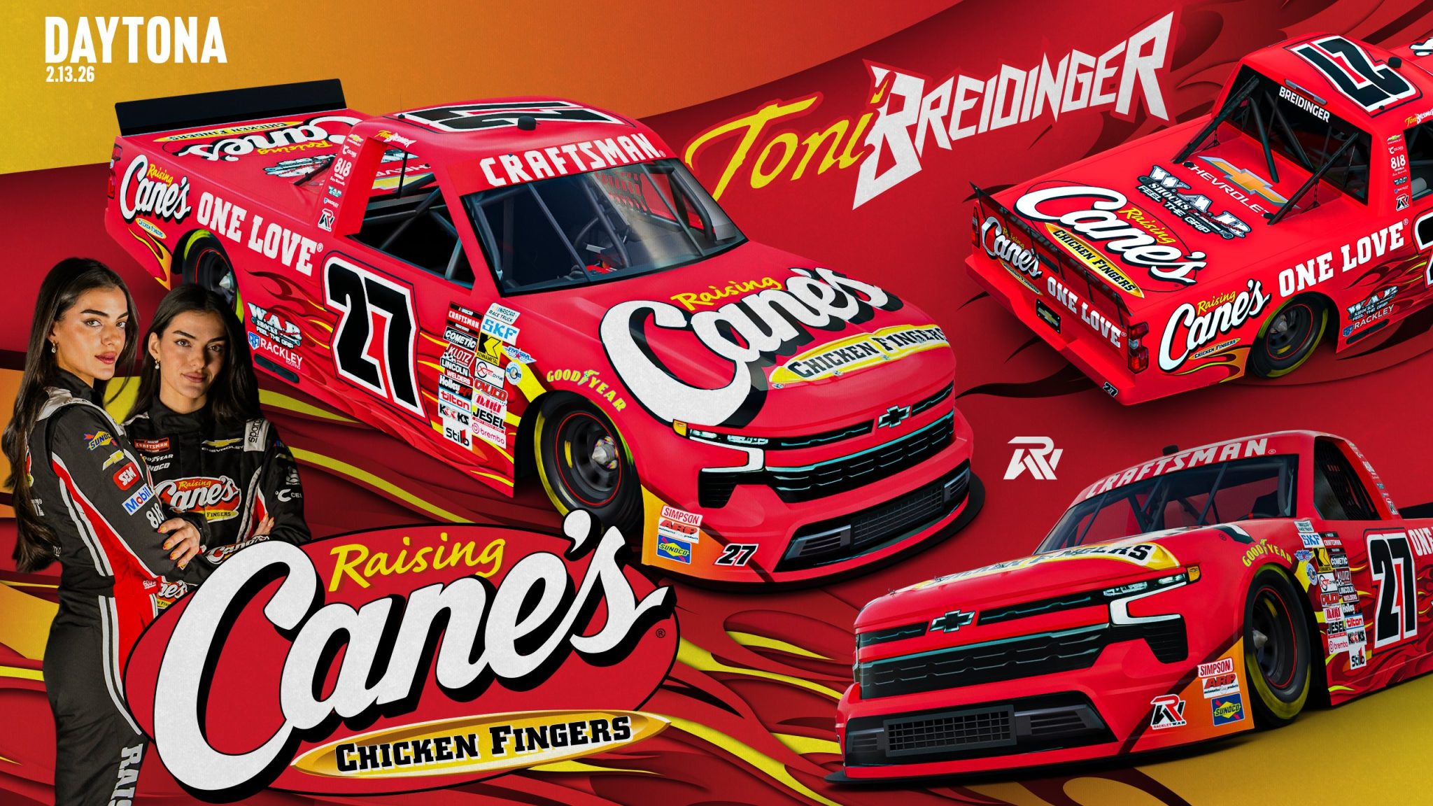 2026 #27 Rackley WAR Paint Schemes - Jayski's NASCAR Silly Season Site